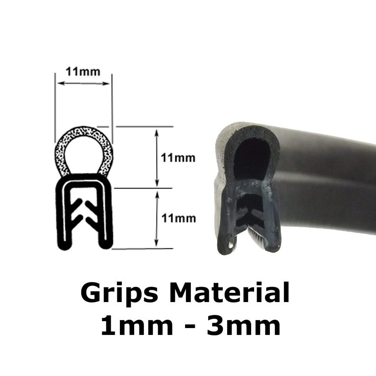 Rubber Boot Seal 11mm x 22mm - edgetrims.co.uk