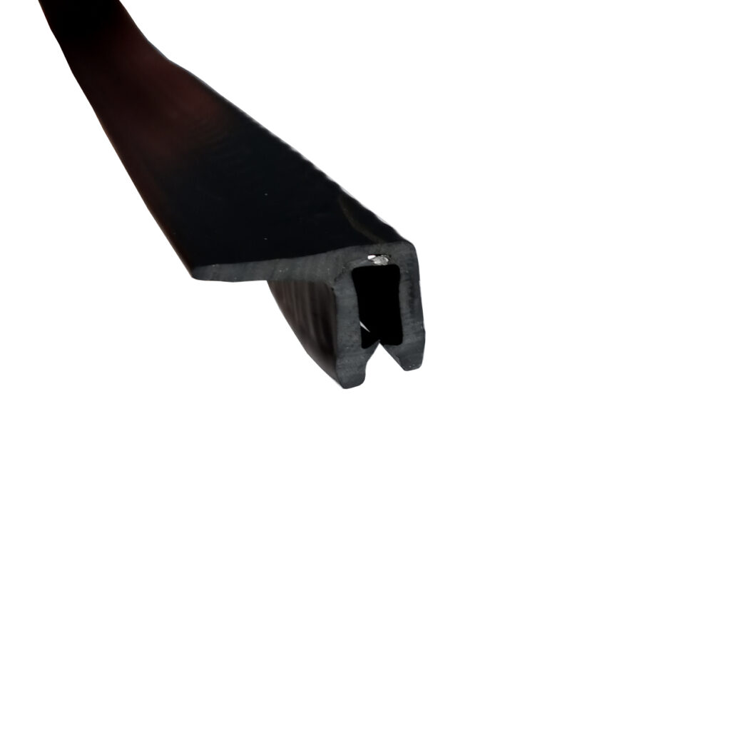 Rubber Flap Seal with Right Angle Fin - edgetrims.co.uk